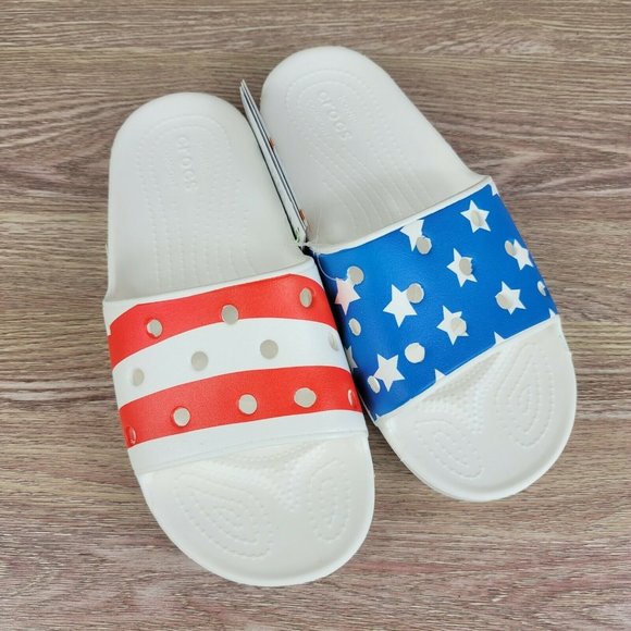 CROCS | Shoes | New Crocs Americana American Flag Stars Patriotic ...